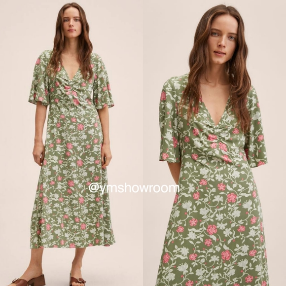 Mango | Dresses | Mango Printed Dress | Poshmark